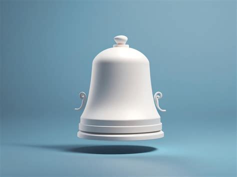 premium photo 3d white reminder popup bell engaging push notification visual