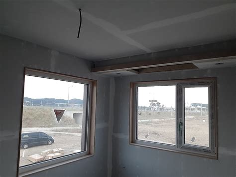 231202 양양 강현 39일차토 계단 시공 도어시공 문틀 Mdf 시공 공갈보 시공 천장 몰딩 시공 샌딩 작업 수호천사하우징 직영건축 목조주택