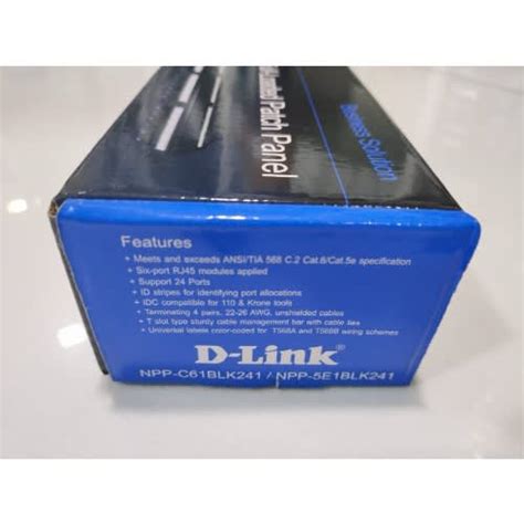 D Link Patch Panel 24 Port Cat 6 Npp C61blk241 Konga Online Shopping