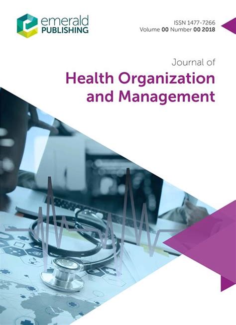 Volume 36 Issue 1 Journal Of Health Organization And Management Emerald Publishing