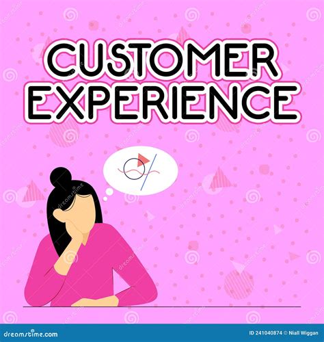 Text Caption Presenting Customer Experience Word For Interaction Between Satisfied Customer And