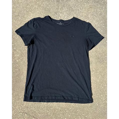 American Eagle Black Basic Tee Mens Size Large Depop