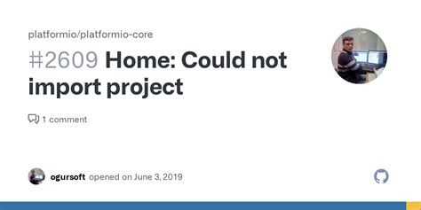 Home Could Not Import Project · Issue 2609 · Platformio Platformio Core · Github