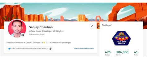 Sanjay Chauhan On Linkedin Salesforce Trailhead Trailheadgo Salesforcecommunity