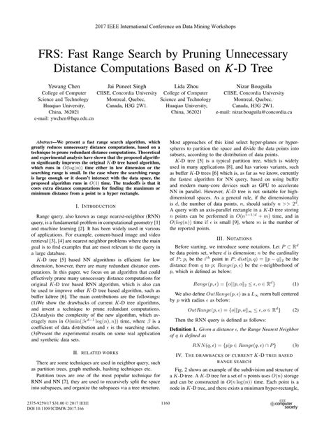 pdf frs fast range search by pruning unnecessary distance