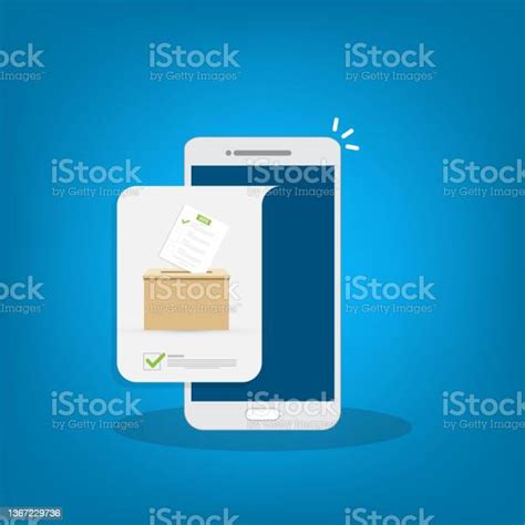 온라인 투표 전자 투표 선거 인터넷 시스템 플랫 디자인 벡터 일러스트레이션 0명에 대한 스톡 벡터 아트 및 기타 이미지 0명 Brand Name Smart Phone