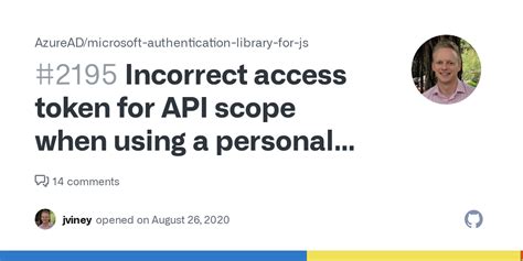 Incorrect Access Token For Api Scope When Using A Personal Microsoft Account · Issue 2195