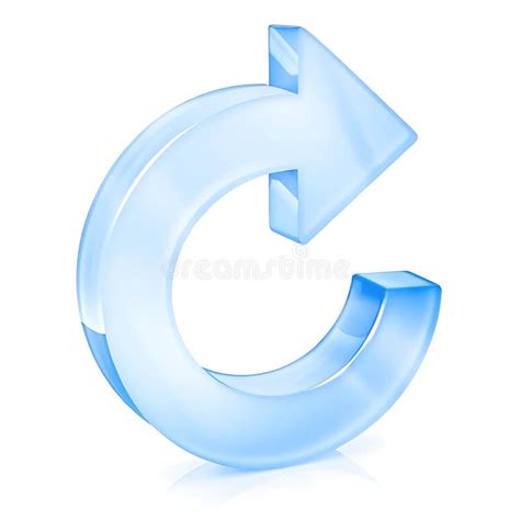 Shiny Blue Circular Arrow Icon Indicating Refresh Or Reload Action