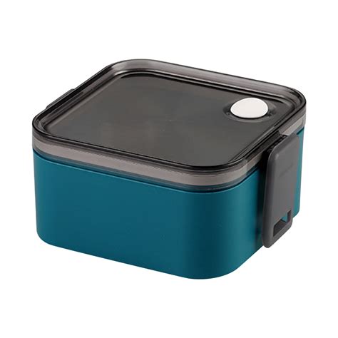 Wemdbd Bento Box Plastic Double Layer Lunch Box Microwave Oven Special Lunch Box Separated