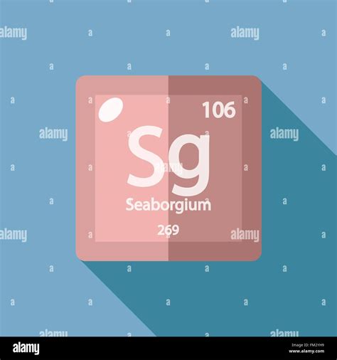 Seaborgium Symbol Stock Vector Images Alamy