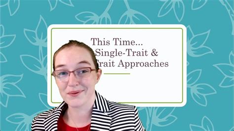 The Single And Multi Trait Approaches 06 02 Youtube