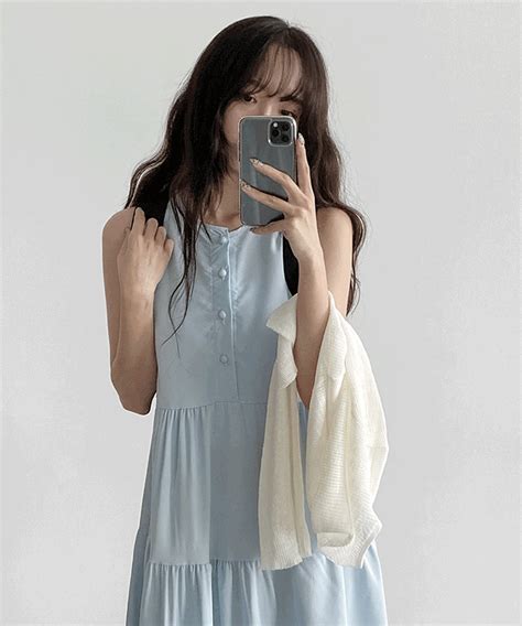 🍀여름원피스 파스텔색감 데일리🍀 파스텔 민소매 플레어 원피스 에이블리