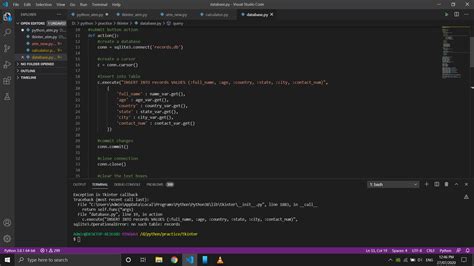 I Cant Find Database Connection In Python Tkinter Gui Stack Overflow