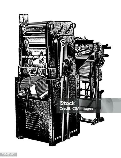 인쇄 누르십시오 인쇄기에 대한 스톡 벡터 아트 및 기타 이미지 인쇄기 기계류 0명 Istock