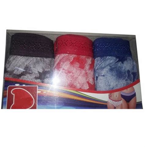 Cotton Ladies Printed Outer Elastic High Rise Panties Set At Rs 100set