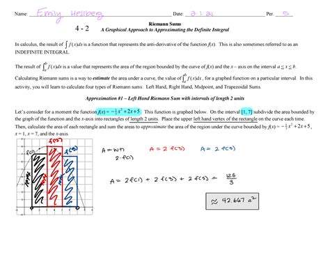 Midpoint Riemann Sum