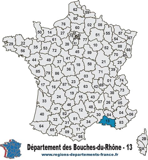 Département 13 Les Bouches Du Rhone Carte Région Localisation Et