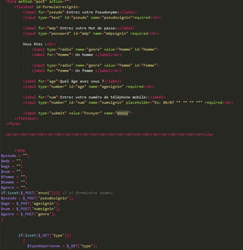 Phpmysql Problème Denvoi De Formulaire Vers La Base De Données