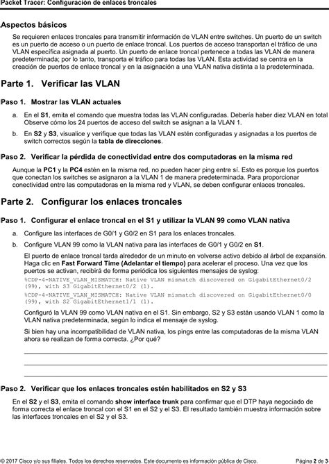 6224 Packet Tracer Configuring Trunks Instructions