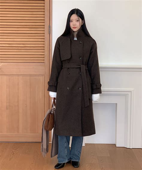 케이클럽 자체제작5만장돌파뉴컬러추가s Xl 써렌텀 누빔 더블 롱 코트 아우터데일리룩하객룩겨울코트출근룩