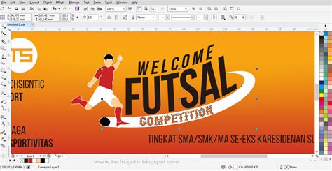 Tutorial Membuat Banner Spanduk Futsal Di CorelDraw TechSigntic