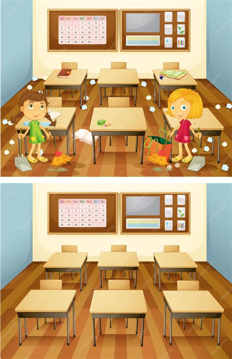 Clean Classroom Clipart