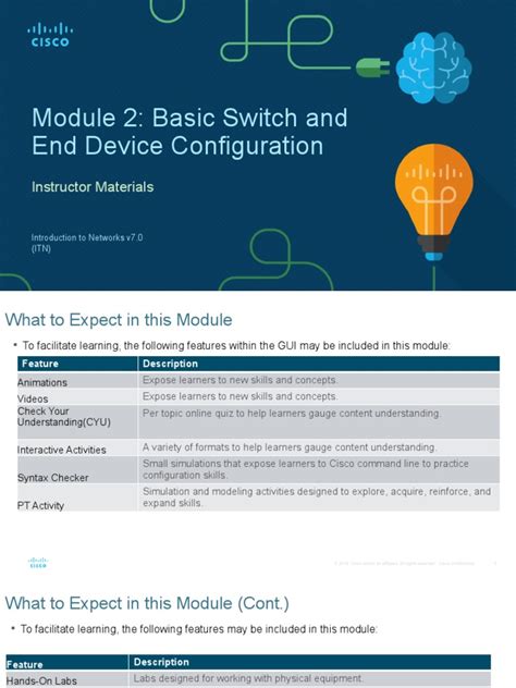 Module 2 Basic Switch And End Device Configuration Instructor