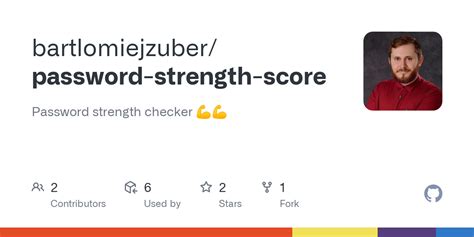 GitHub Bartlomiejzuber Password Strength Score Password Strength Checker
