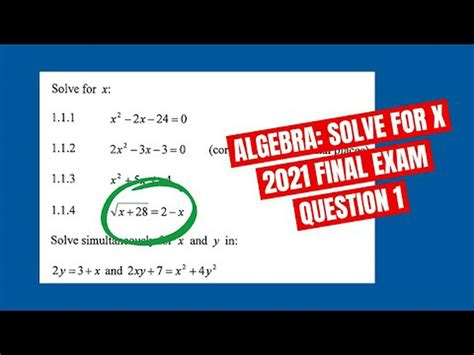 Algebra Solve For X Inequalities Grade 12 Math November 2021