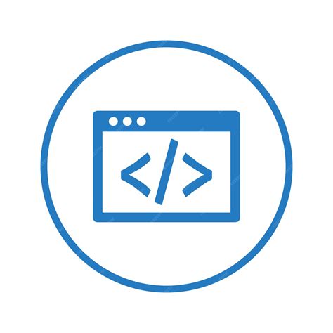 Premium Vector Code Coding Html Icon