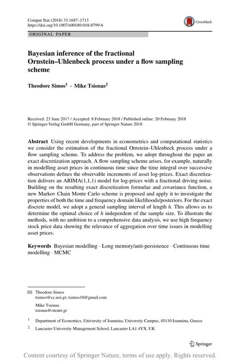 Bayesian Inference Of The Fractional Ornstein Uhlenbeck Process Under A Flow Sampling Scheme