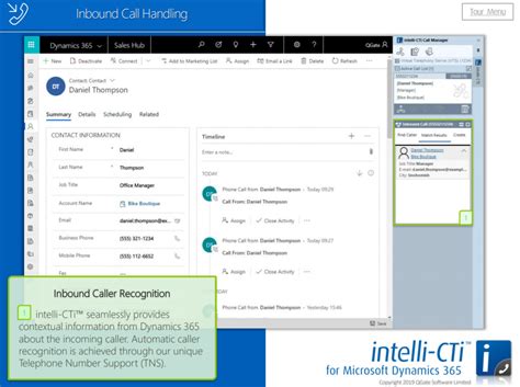 Intelli Cti Inbound Caller Recognition Feature And Screenshot