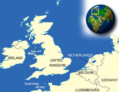 Map Of Isle Of Man Countryreports