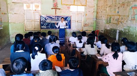 ခိုလမ်မြို့၊ အ မ က နောင်ပိန် ကျောင်းတွင် လူငယ်နှင့်စာပေ အသိပညာပေးဟောပြောပွဲနှင့် နံရံကပ်စာစောင်ပ