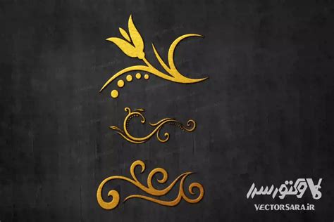 وکتور گل وکتوری طرح حاشیه و کناره وکتورسرا ️‍🔥