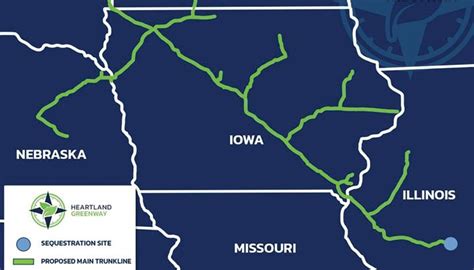Liquid CO Pipeline Across Iowa Proposed