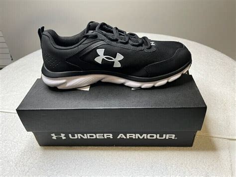 Size 11 5 Under Armour Charged Assert 9 4E Wide Black White 2022 For