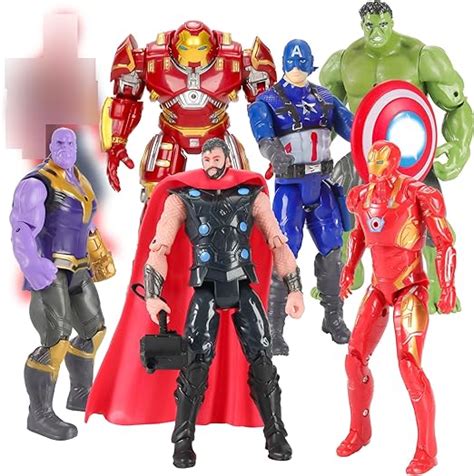 7pcs Superhero Action Figures Toys Collectible Figures