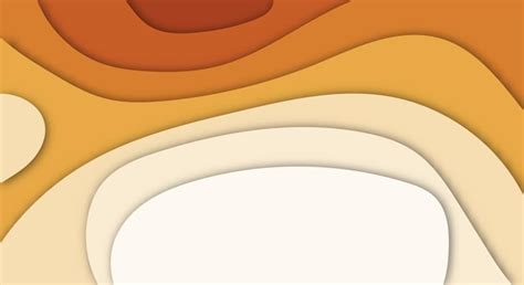 Premium Vector Stylish Modern 3d Paper Cut Art Template With Abstract Curve Shapes Background