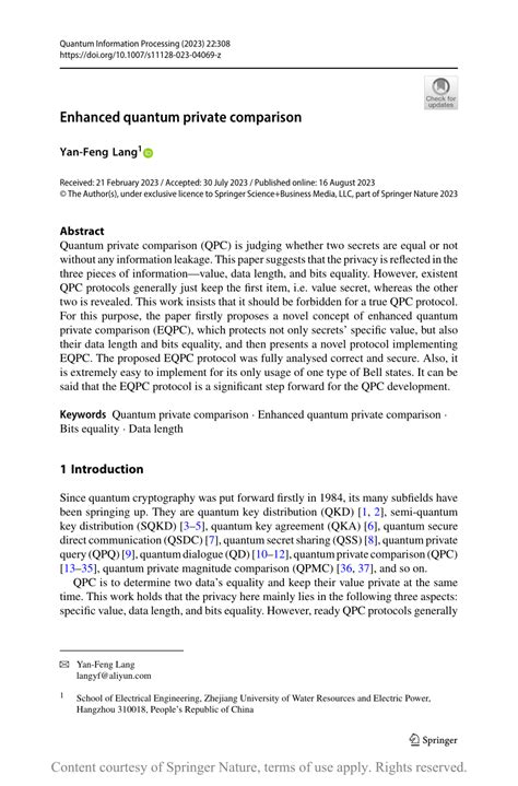 Enhanced Quantum Private Comparison