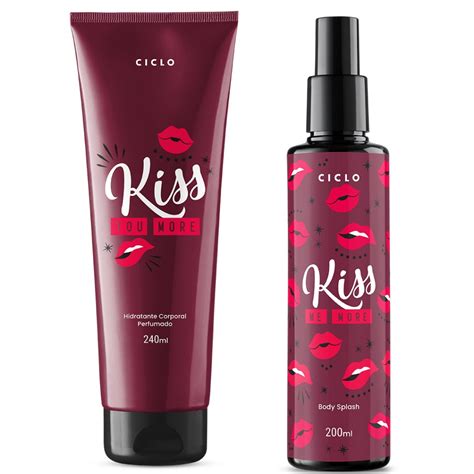 Kit Ciclo KIss Me More Creme Body Splash Shopee Brasil