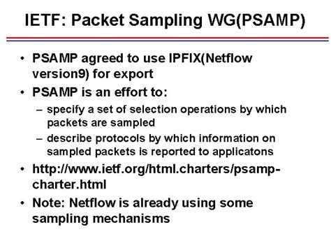 Netflow Overview Developed By Cisco Systems In 1996