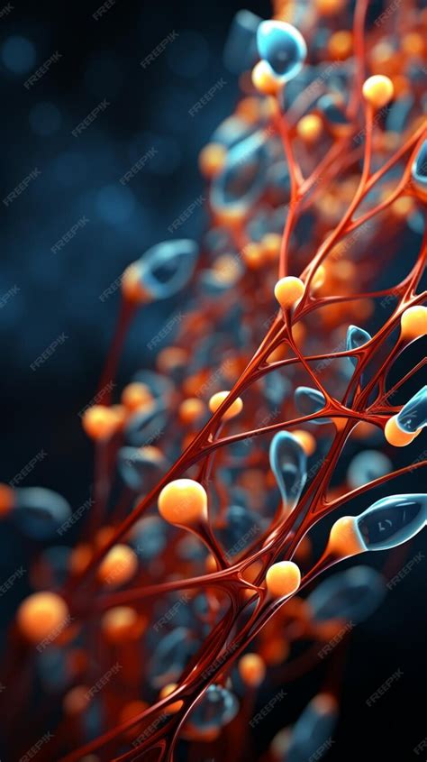 Premium Ai Image A Complex Biological Gene Structure Visualized Through 3d Rendering With