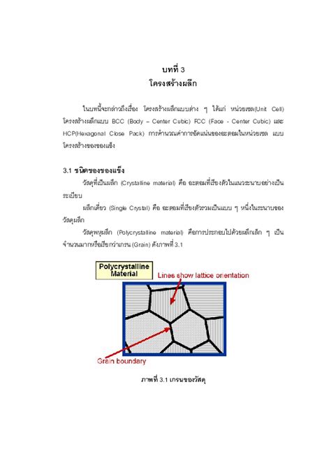 Pdf บทที ่ 3 โครงสร างผลึ ก