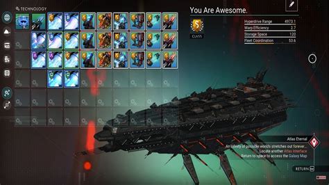 No Mans Sky Guide Best S Class Upgrade Setup For Dreadnought Pirate Freighter