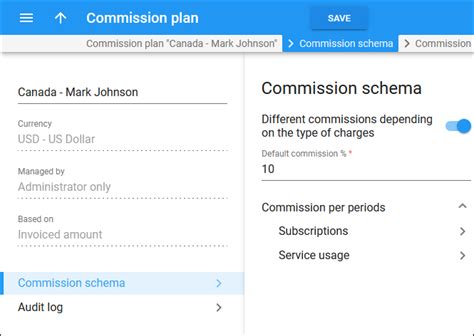 Commission Schema Invoiced Amount Portaone Documentation December 13th 2024