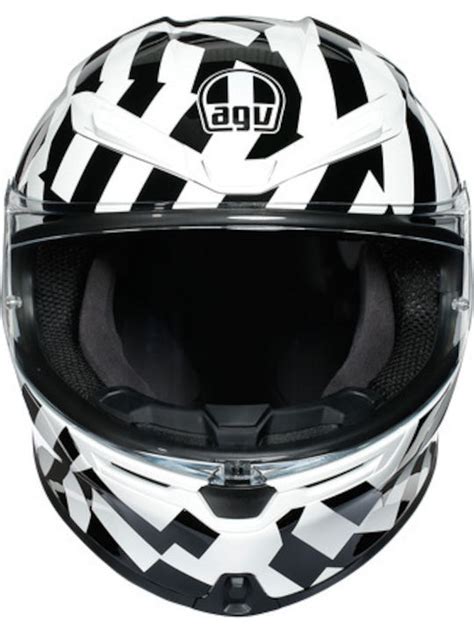 Agv K6 Secret Blackwhite Κράνος Μηχανής Full Face 1220gr με Pinlock