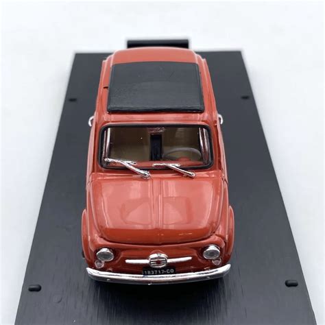 Brumm Model Car 1 43 Fiat 500f Closed 1965 Coral Red Motorsport Maranello