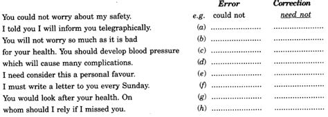Modals Exercises For Class 11 With Answers CBSE English Grammar CBSE Tuts