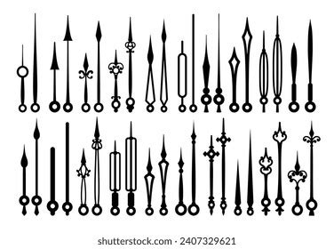 Clock Hands Watch Arrows Time Pointers Stock Vector Royalty Free